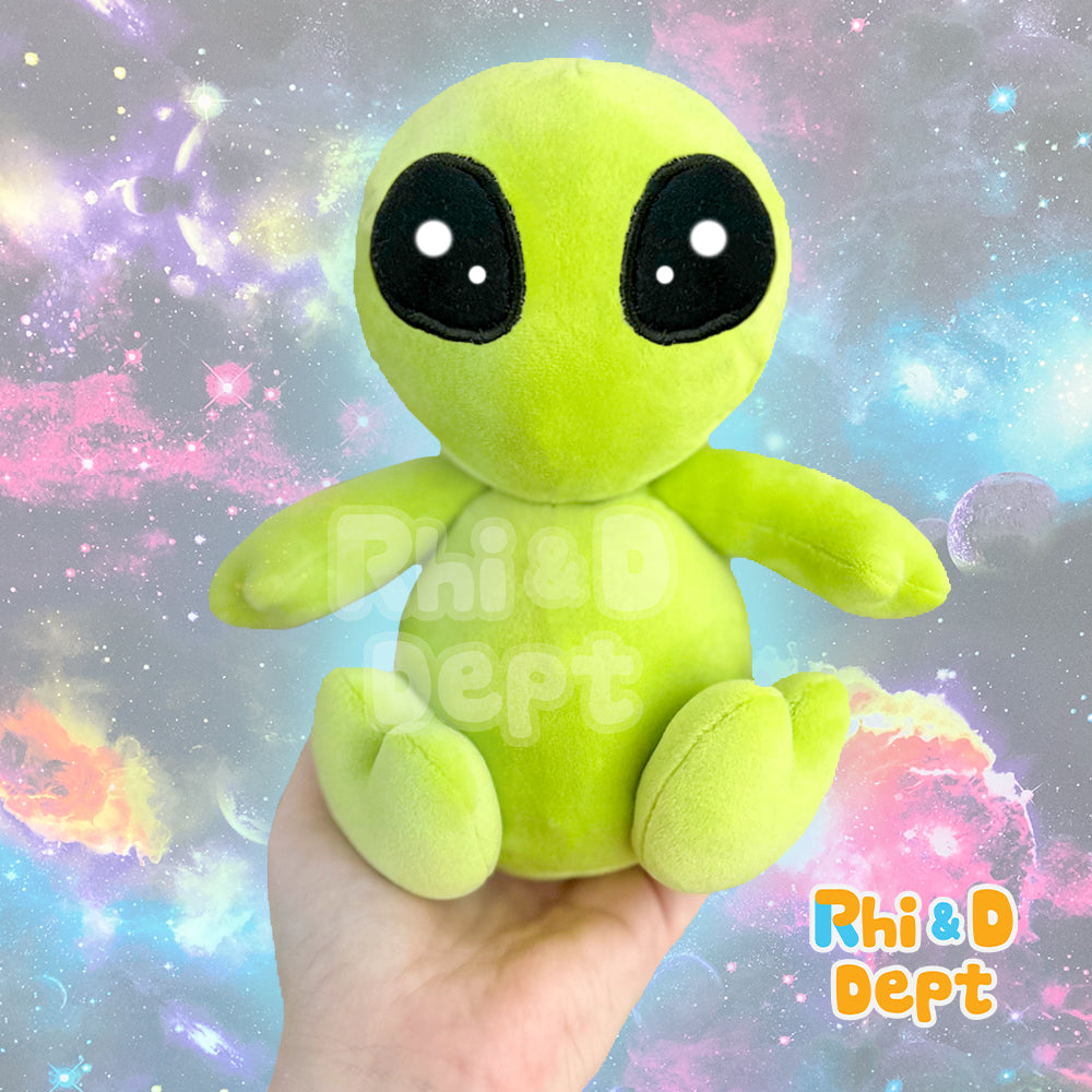 Chibi Mochi Alien Plush – Handheld Size | HANDMADE TO ORDER – Rhi & D Dept